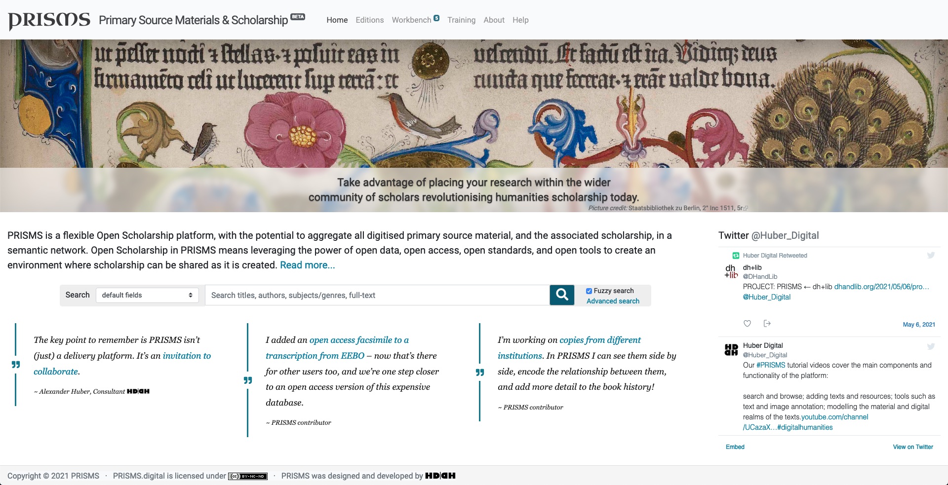 Huber Digital – Supporting Digital Humanities Research From Data to ...